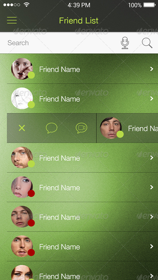 Chat App for Mobile by angelbi88 | GraphicRiver