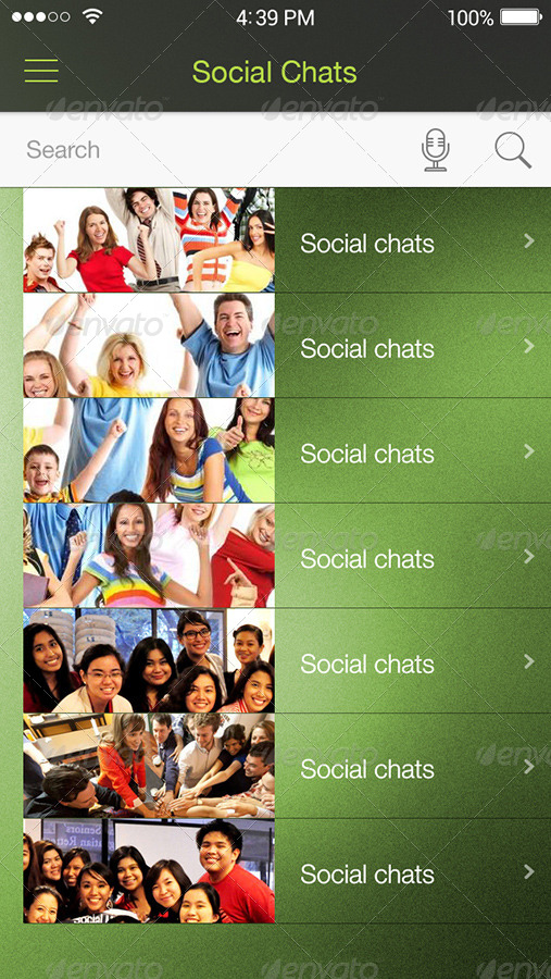 Chat App for Mobile by angelbi88 | GraphicRiver