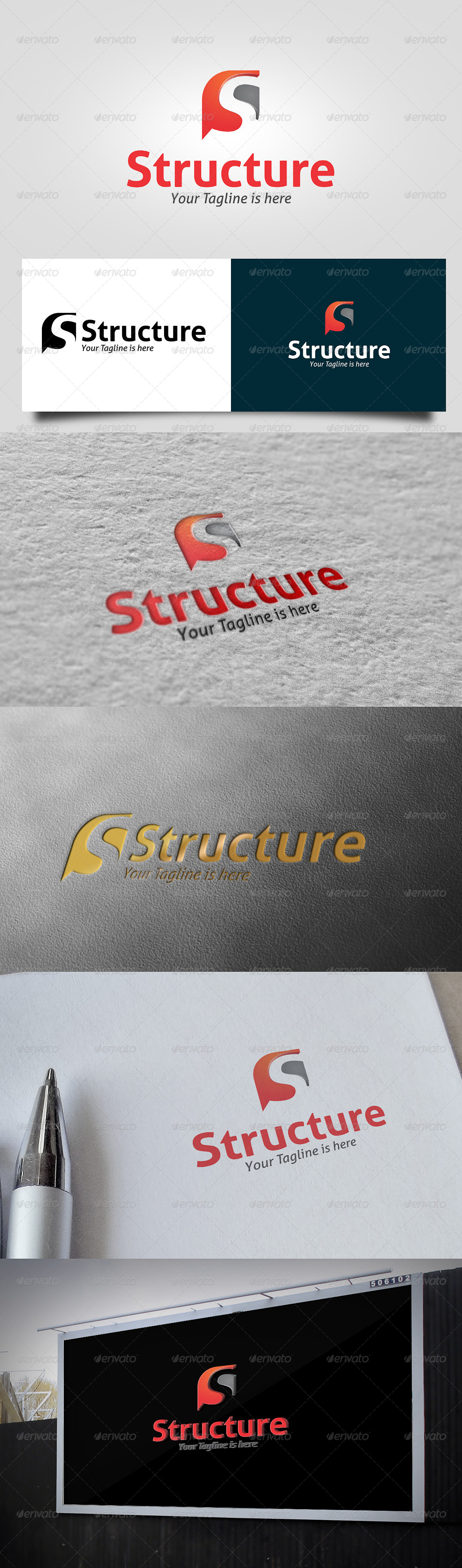 Structure Logo, Logo Templates | GraphicRiver