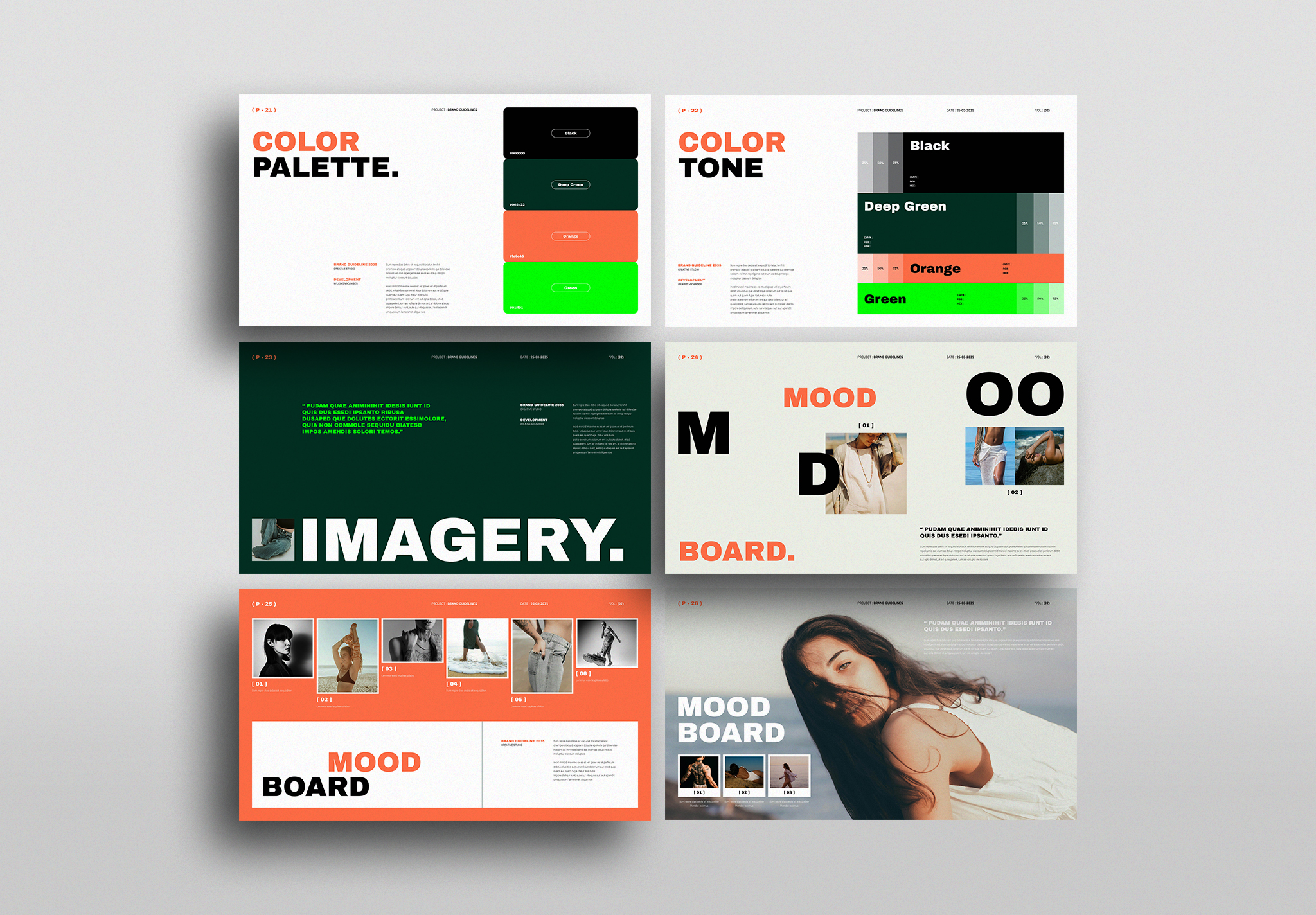 Brand Guideline PowerPoint Presentation Template, Presentation Templates