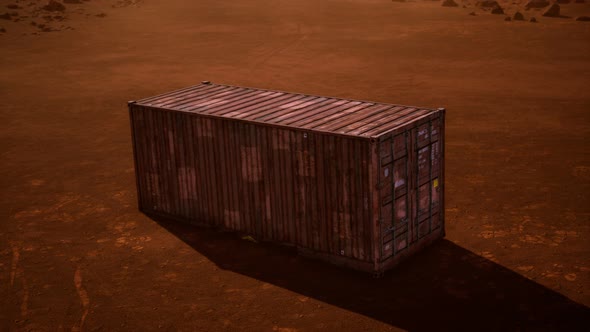 Abandoned Shipping Container in the Desert, Motion Graphics | VideoHive