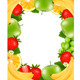 Frame Made of Fresh Juicy Fruit. Vector., Vectors | GraphicRiver