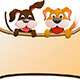 Dogs with Banner, Vectors | GraphicRiver