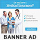 Medical Insurance Web Banner Design, Web Elements | GraphicRiver