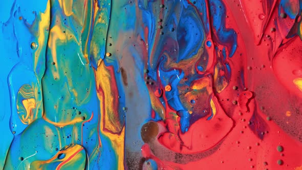 Abstract Paint Color Moving Background Close Up, Stock Footage | VideoHive