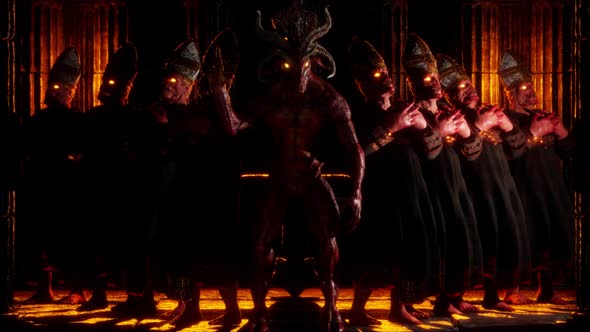 Goat Demon Baphomet VJ Loop, Motion Graphics | VideoHive