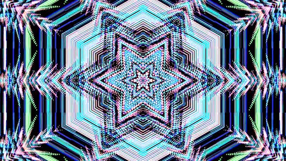 Beautiful abstract kaleidoscope that shines, a radiant light that ...