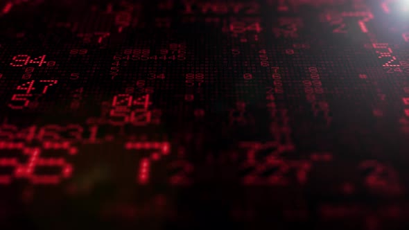 Big Data Digital Code Red Glitch Cinematic, Motion Graphics | VideoHive