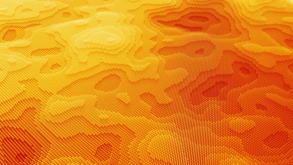 Digital Pixelated Terrain Structure Map 1, Motion Graphics | VideoHive