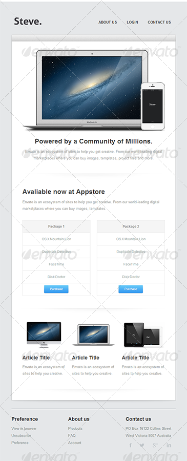Steve Mail, Web Elements | GraphicRiver
