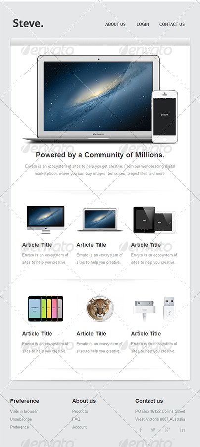 Steve Mail, Web Elements | GraphicRiver