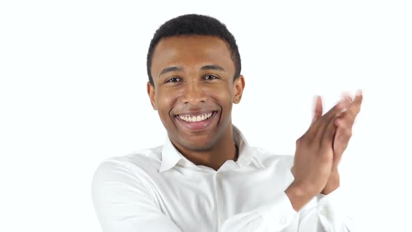 Black Man Applauding, Clapping, Stock Footage | VideoHive