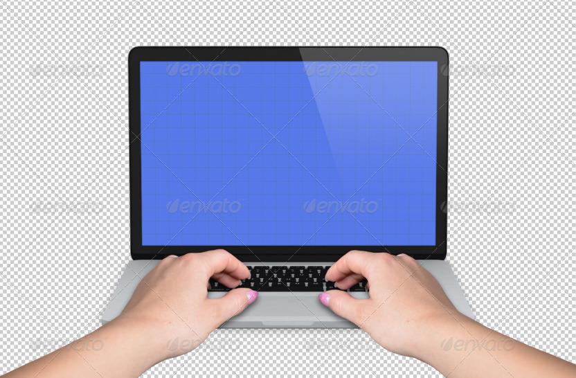Hands on Laptop Mock-up 2, Graphics | GraphicRiver
