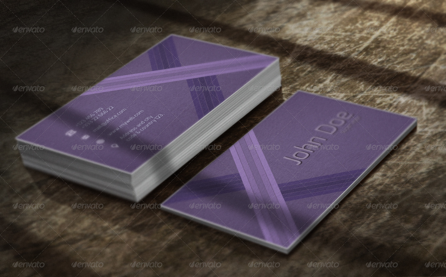 Purple Business Card, Print Templates | GraphicRiver