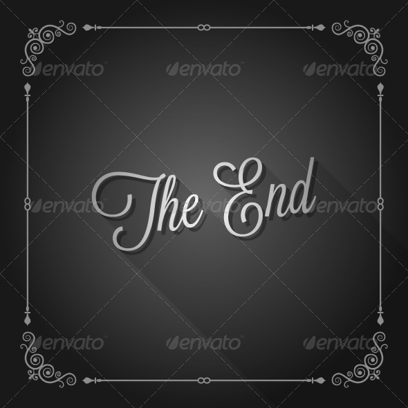 The End Sign Movie Ending Frame by Pushkarevskyy | GraphicRiver