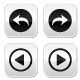 Previous, Next Arrows Vector Buttons Set, Vectors | GraphicRiver