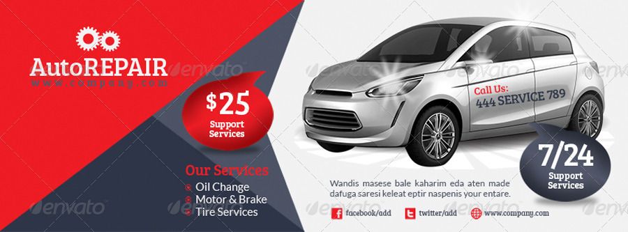 Automobile Timeline Template, Web Elements | GraphicRiver