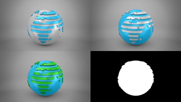 World Map Turns Into a Globe by Dragun3d | VideoHive