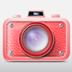 Red Retro Photo Camera Icon, Vectors | GraphicRiver