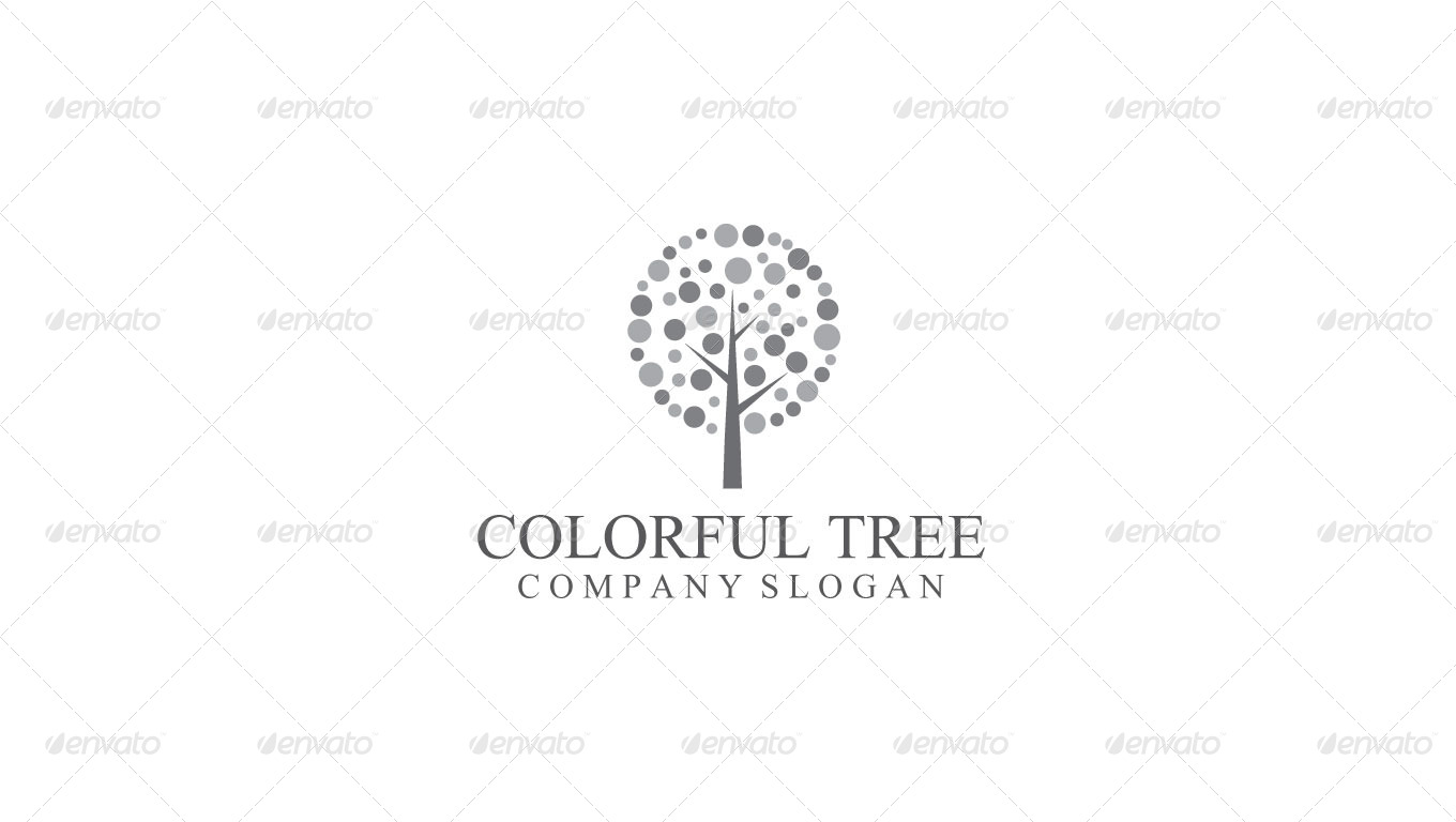 Colorful Tree Logo Template, Logo Templates | GraphicRiver
