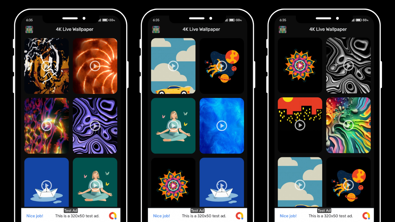 4K Live Wallpaper with AdMob Facebook Ads Android by MJAppsStudio ...