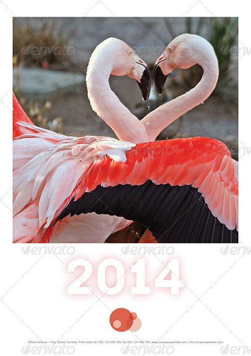 Wall Calendar 2014 - 13 pages A3, Print Templates | GraphicRiver