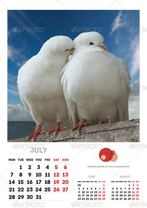 Wall Calendar 2014 - 13 pages A3, Print Templates | GraphicRiver