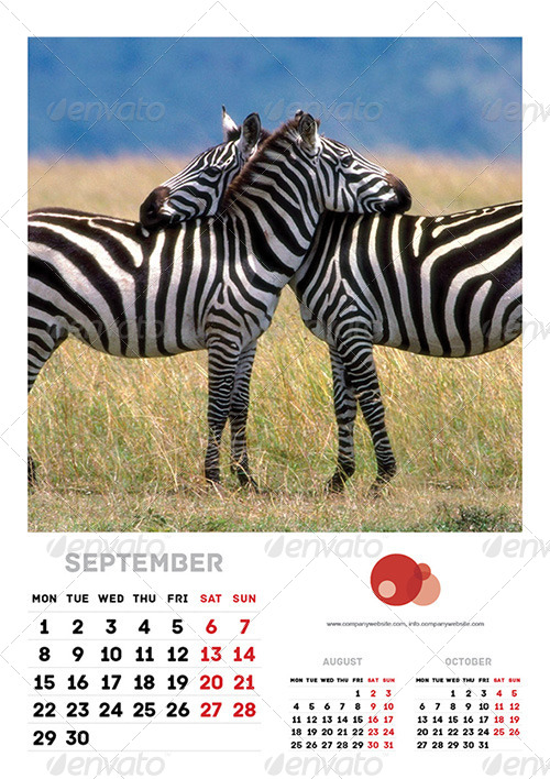 Wall Calendar 2014 - 13 pages A3, Print Templates | GraphicRiver