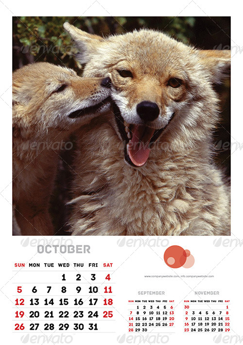 Wall Calendar 2014 - 13 pages A3, Print Templates | GraphicRiver