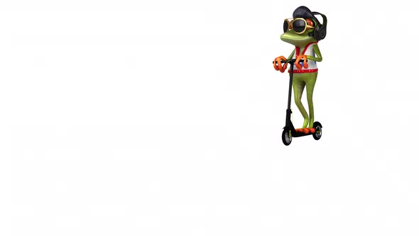 Fun 3D cartoon animation of a rocker frog, Motion Graphics | VideoHive