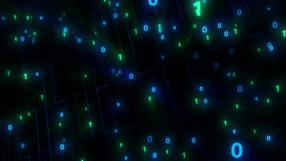 Digital 0-1 numbers data animation, Motion Graphics | VideoHive