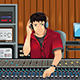 Music Producer in Studio, Vectors | GraphicRiver