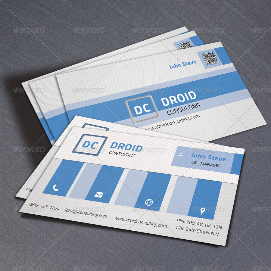 Creative Flat Business Card v11, Print Templates | GraphicRiver