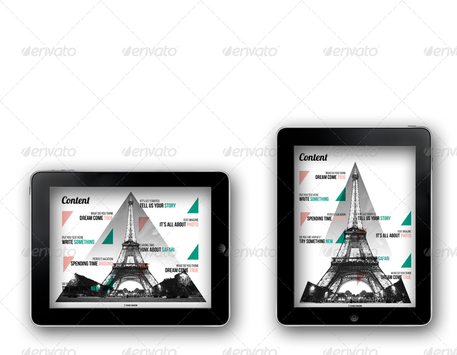 iPad & Tablet Triangle Magazine, ePublishing | GraphicRiver