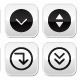 Drop Down Menu Round Buttons Set, Vectors | GraphicRiver