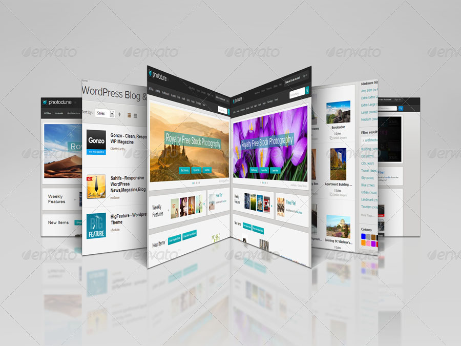 3D Web Page Display Pack V3, Graphics | GraphicRiver