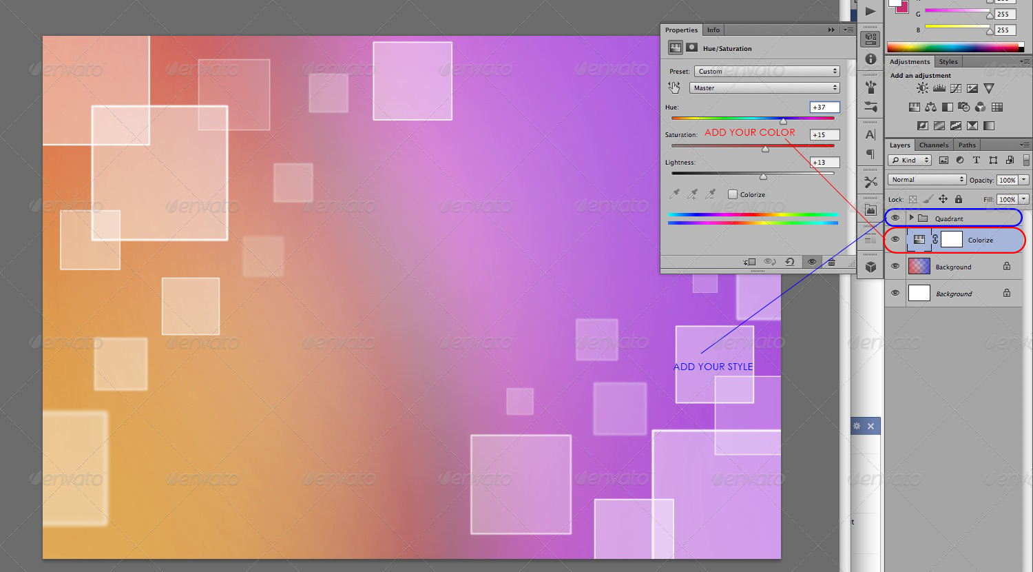 Abstract Squares with Soft Colors, Graphics | GraphicRiver