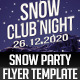 Snow Party Flyer Template, Print Templates | GraphicRiver