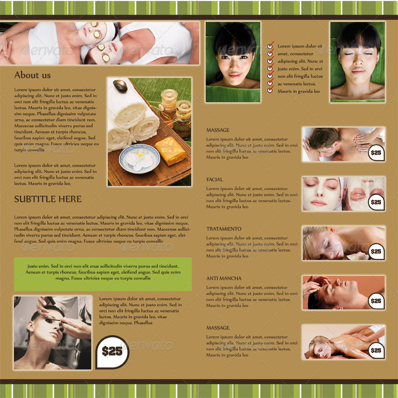 Brochure Spa, Print Templates | GraphicRiver
