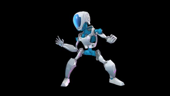Robot twerking dance with alpha, Motion Graphics | VideoHive