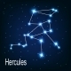 The Constellation Hercules in Night Sky, Vectors | GraphicRiver