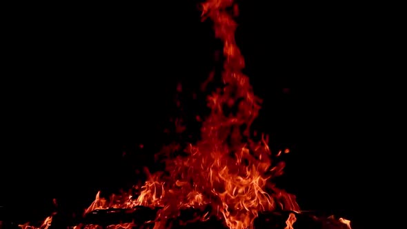 Fire Looping isolated seamless loop., Stock Footage | VideoHive