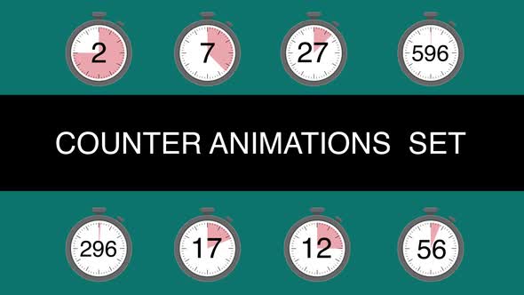 Counter Animation Set, Motion Graphics | VideoHive