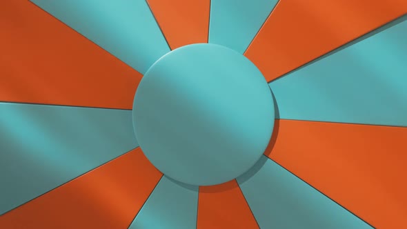 Comic Style Background Pop Rays Orange Blue Color, Motion Graphics