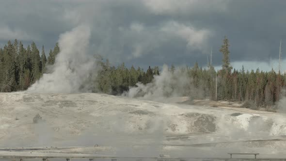 Fumaroles in Yellowstone National Park, USA, Stock Footage | VideoHive