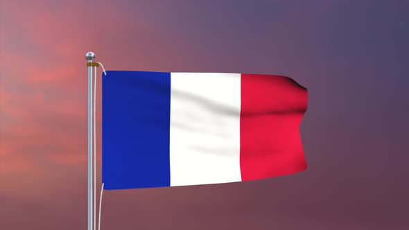 France Flag 4k, Motion Graphics | VideoHive