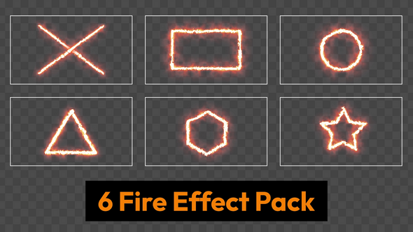 6 Fire Effect Pack, Motion Graphics | VideoHive
