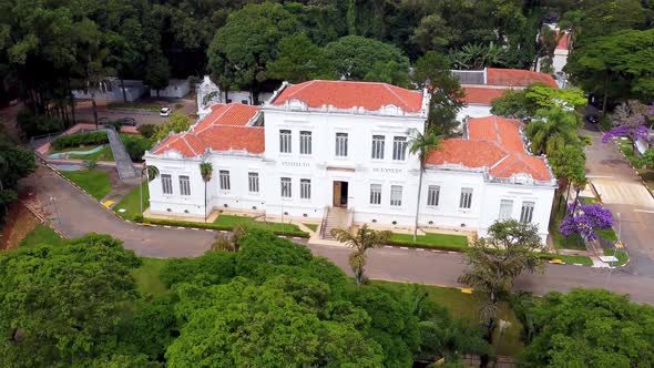 Butantan Institute headquarters at Sao Paulo Brazil., Stock Footage