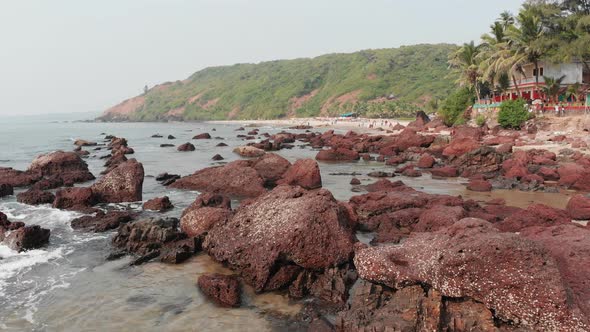 Stony Kalacha Beach in Goa, Stock Footage | VideoHive