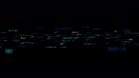 Binary numbers digits scrolling Background Animation 4K, Motion Graphics